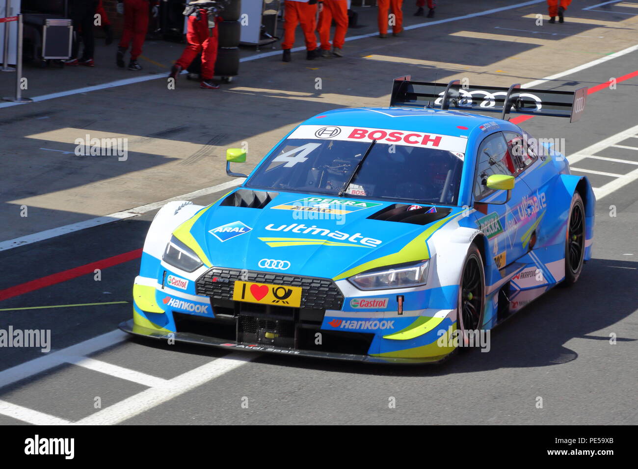 Dtm Racing Car Driving Through Pit Lane High Resolution Stock ...