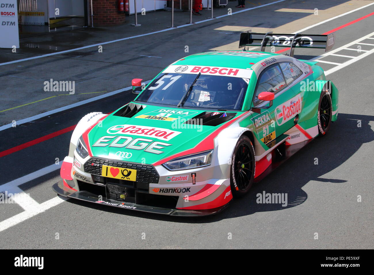 Dtm racing car driving through pit lane hi-res stock photography and ...