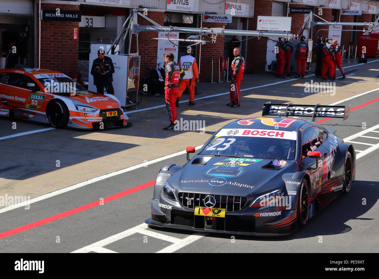 Dtm racing car driving through pit lane hi-res stock photography and ...