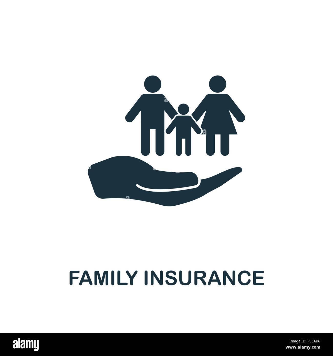 Family Insurance creative icon. Simple element illustration. Family ...