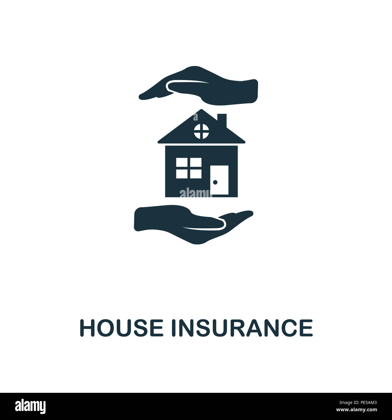 House Insurance creative icon. Simple element illustration. House ...