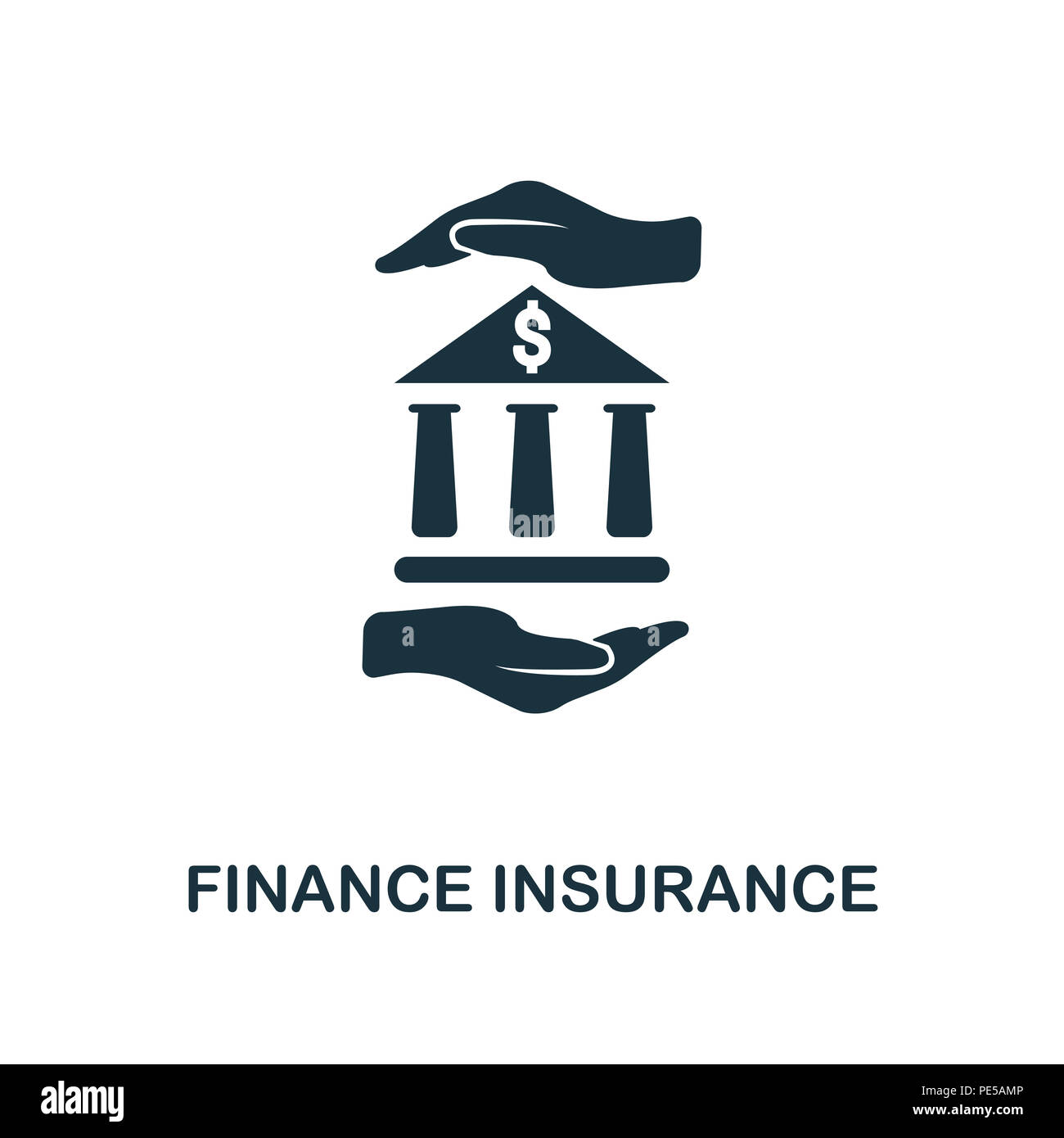 Finance Insurance creative icon. Simple element illustration. Finance ...