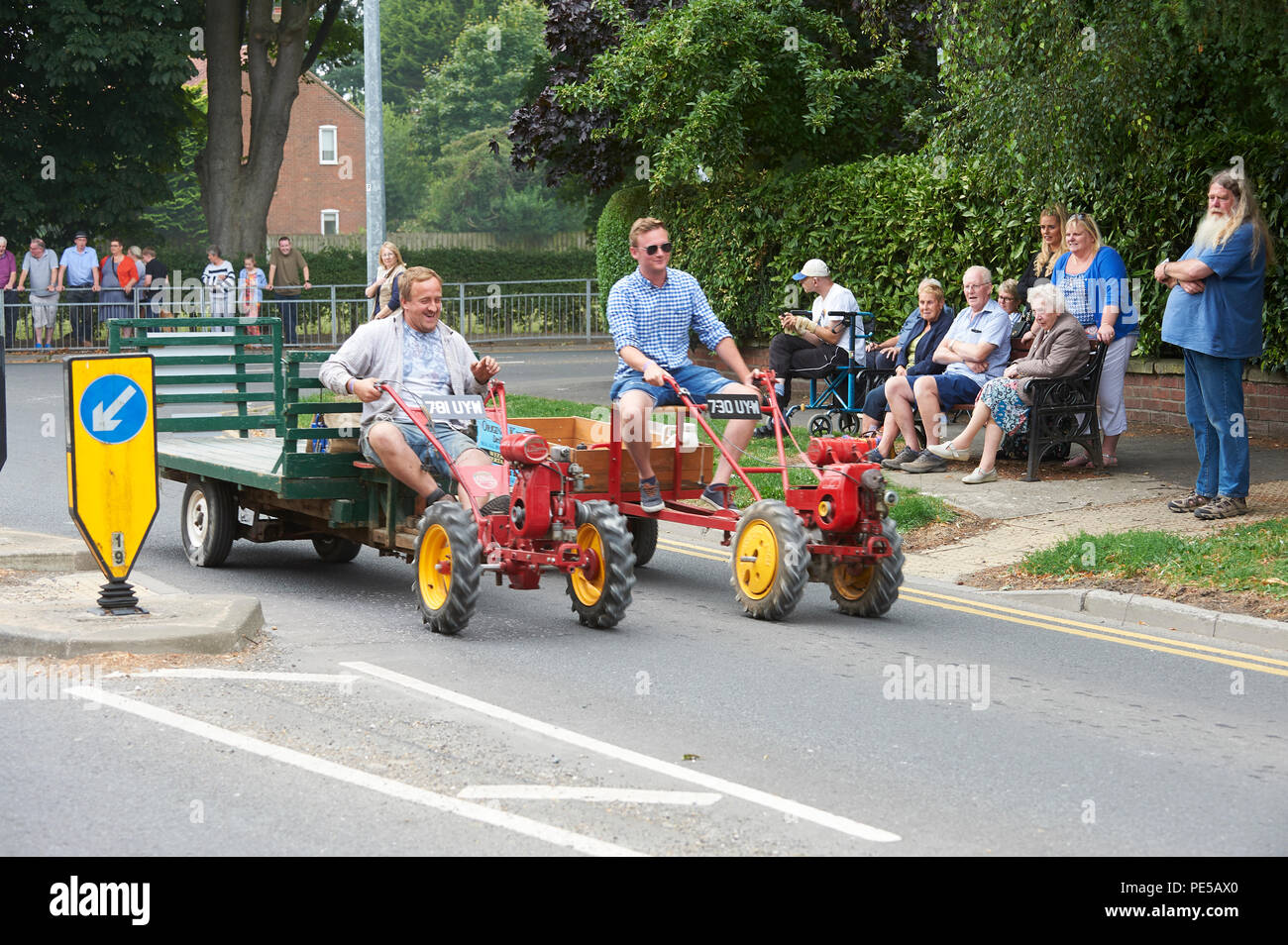 Vehicles on the Road Run at the Driffield Steam Rally, East Yorkshire ...