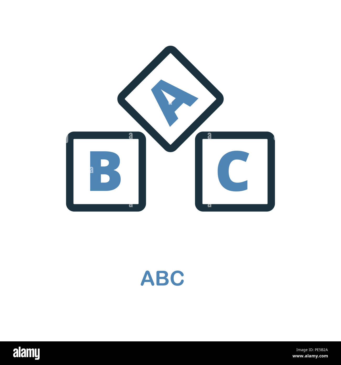 Abc creative icon. Simple element illustration. Abc concept symbol ...