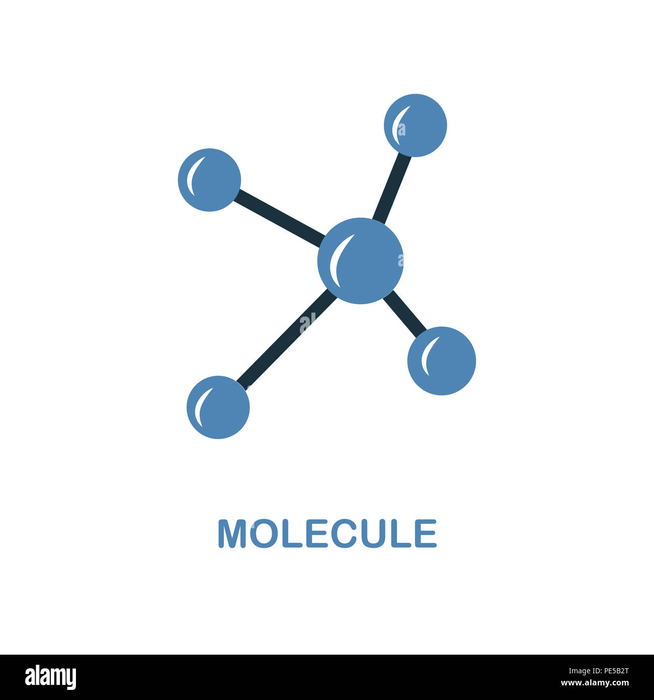 Molecule creative icon. Simple element illustration. Molecule concept ...