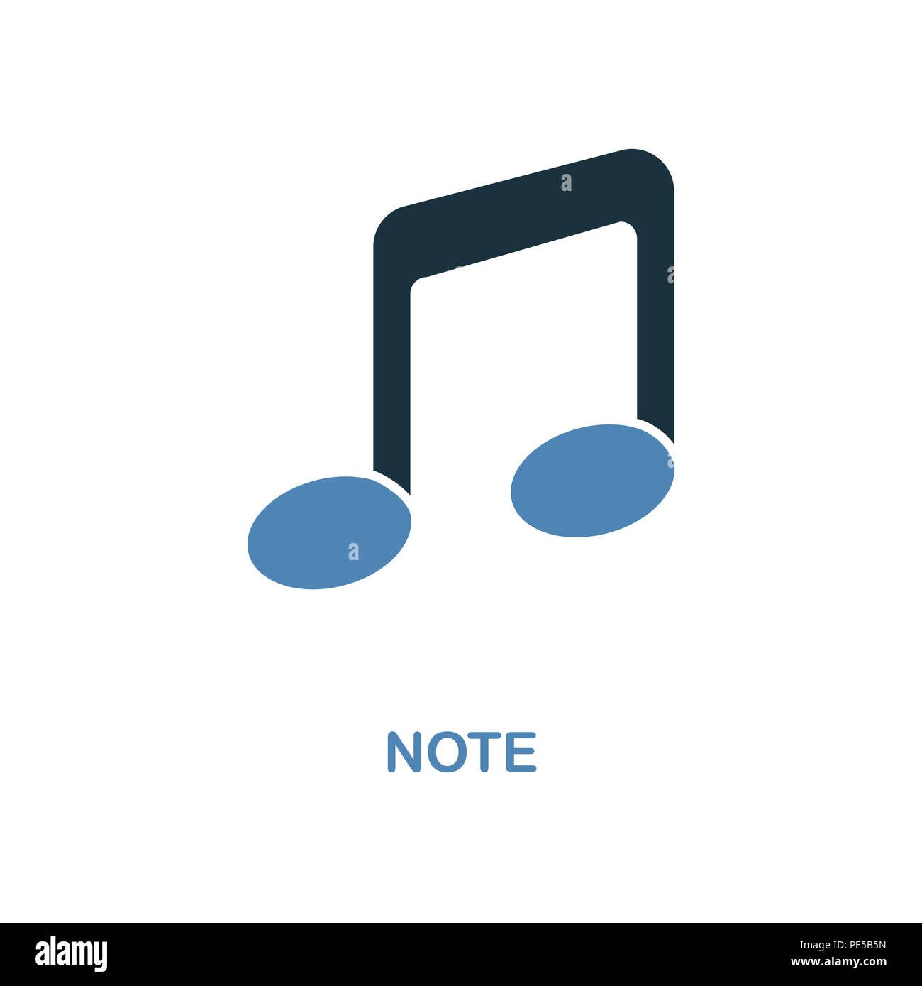 Note creative icon. Simple element illustration. Note concept symbol ...