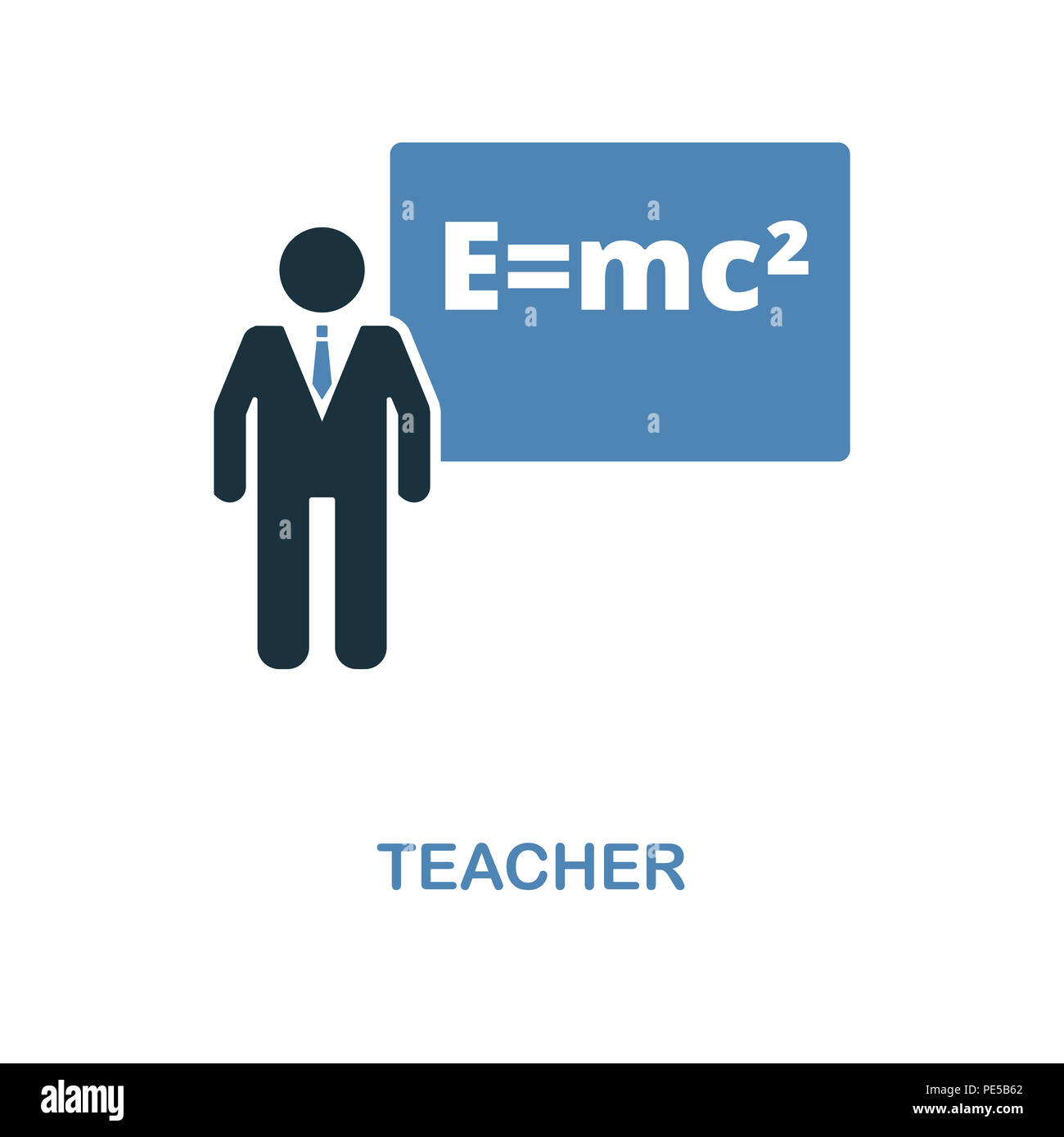 Teacher creative icon. Simple element illustration. Teacher concept ...