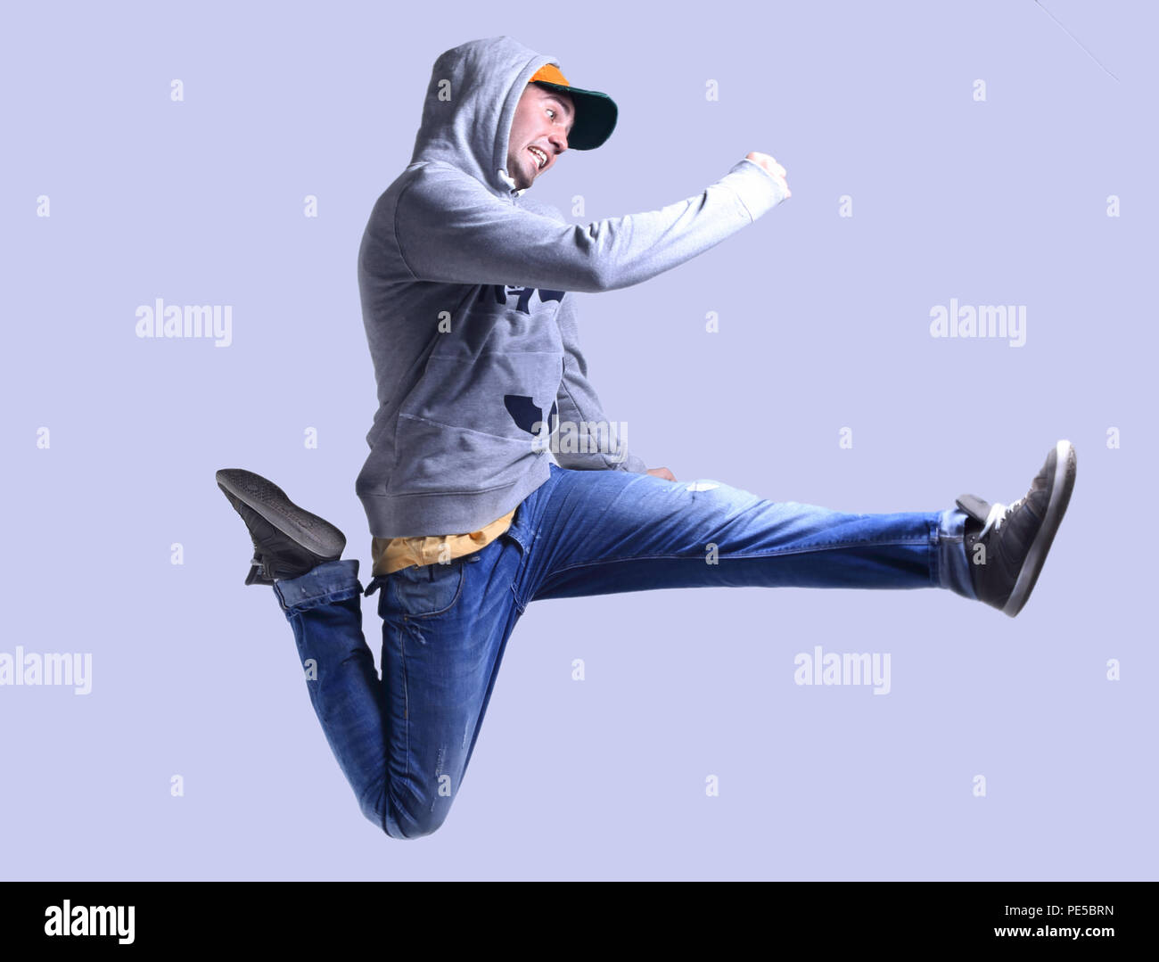 beautiful young man runs Stock Photo - Alamy