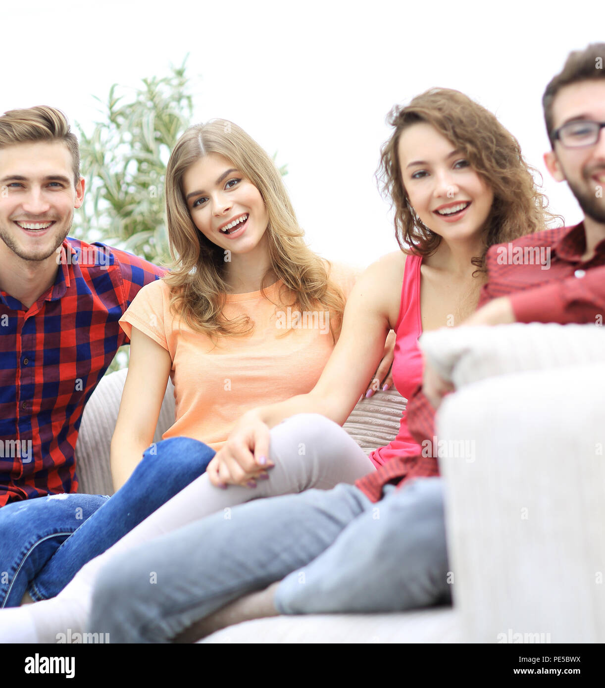 Surprised group people friends looking hi-res stock photography and ...