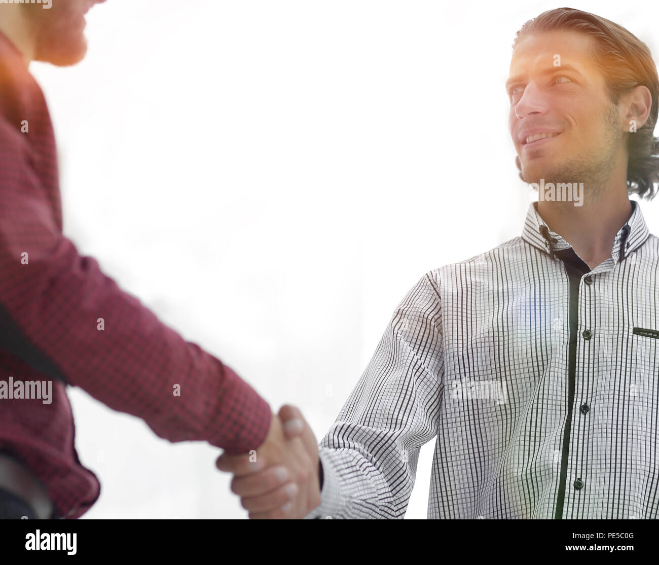 concept of partnership.handshake colleagues Stock Photo - Alamy