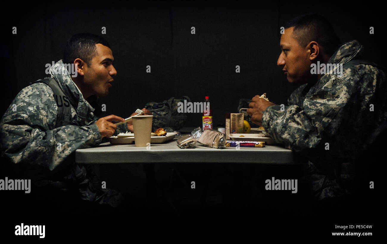 U.S. Army Pfc. Nerreyen Beral and Spc. Anup Joshi, 98th Detachment ...
