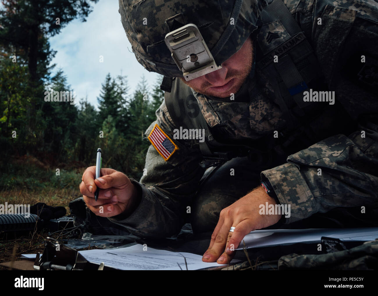 U.S. Army Sgt. Robert Bellasalma, 514th Medical Company Expert Field ...
