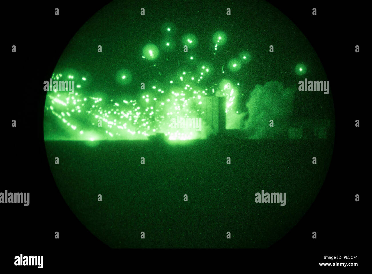 U.S. Marine Corps UH-1Y Venoms conduct close air support operation at ...