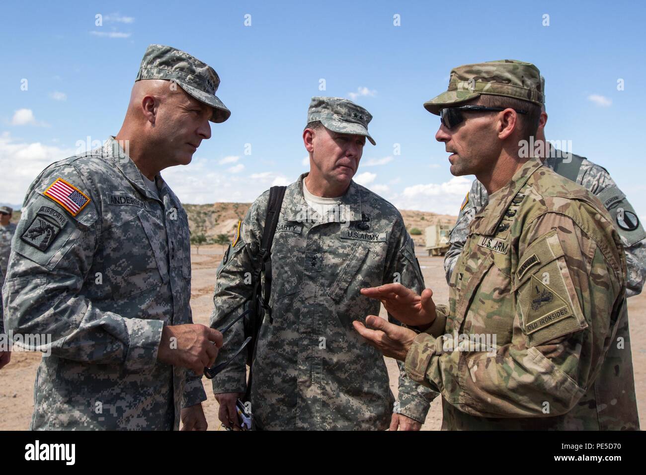 Lt. Gen. Joseph Anderson (left), Department of the Army Deputy Chief of ...