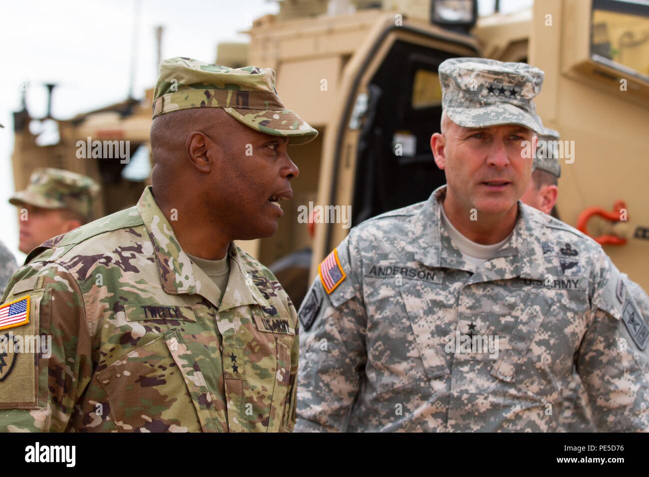 At Fort Bliss, during Network Integration Evaluation 16.1, senior Army ...