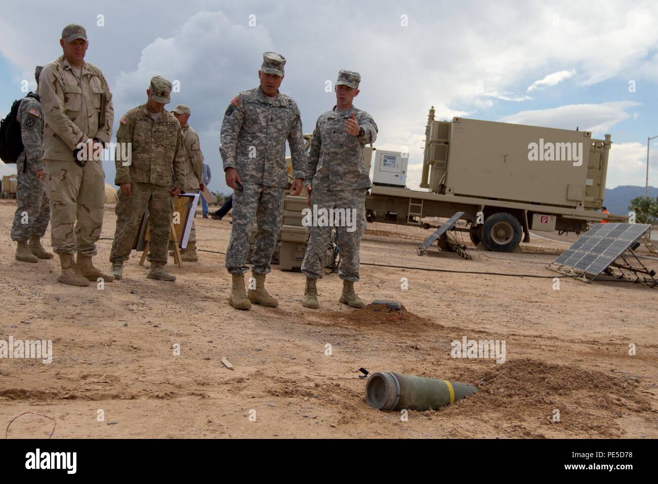 During Network Integration Evaluation 16.1 at Fort Bliss, Lt. Gen ...