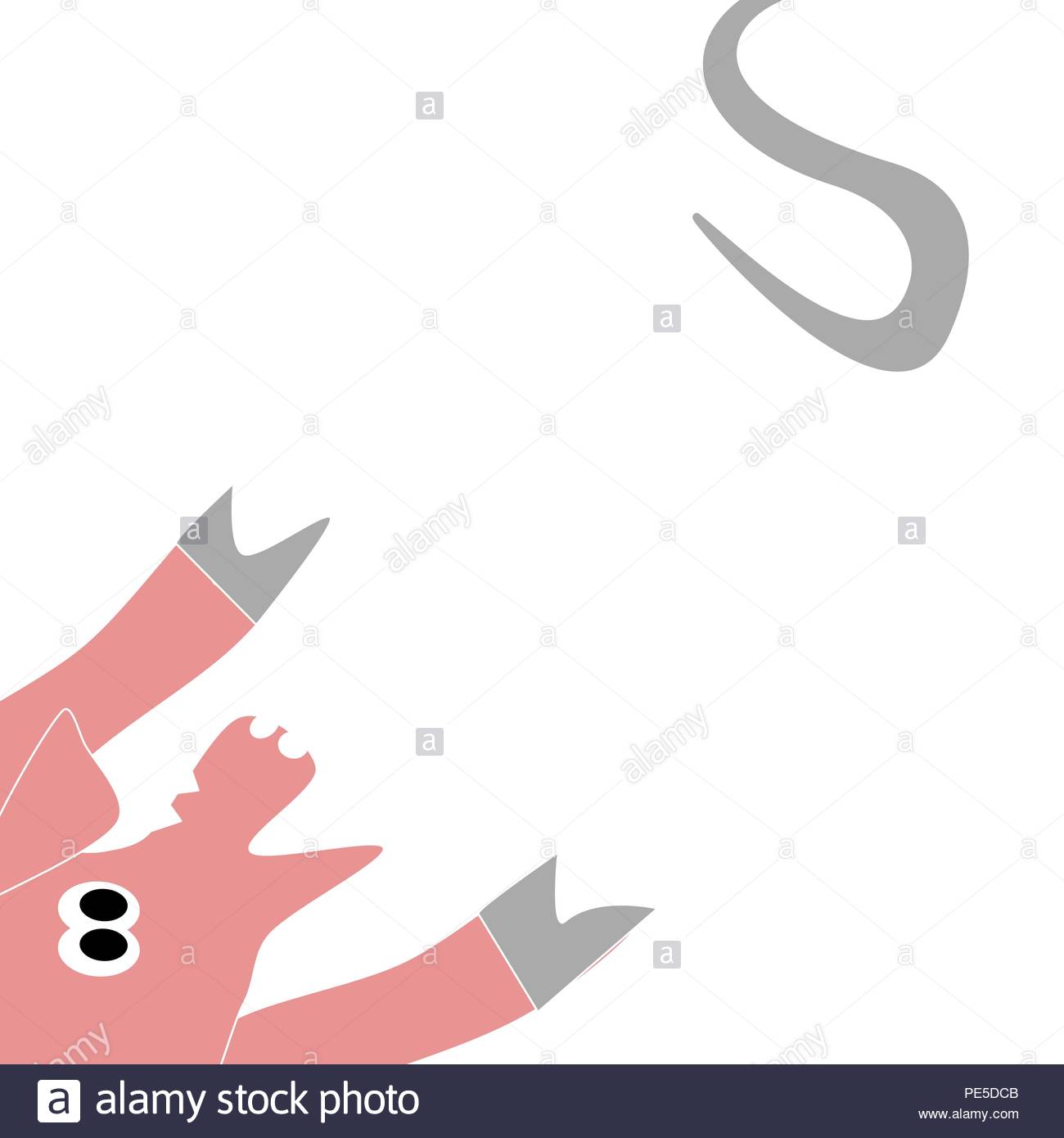 Butcher Pig Illustration High Resolution Stock Photography and Images ...