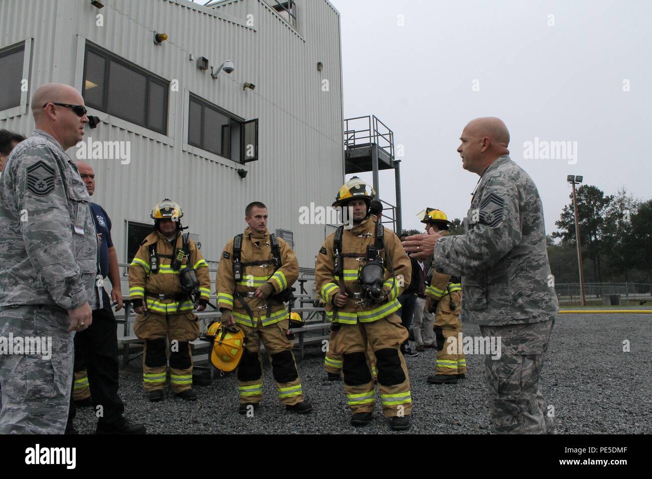 U.S. Air Force Chief Master Sgt. Timothy Horton, fire chief of the ...