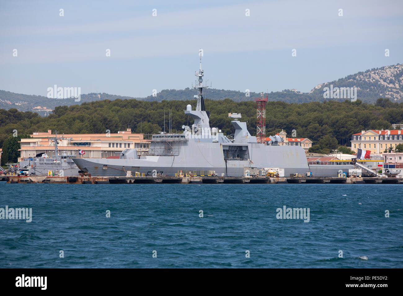 Aconit a second-line multi-mission stealth frigate 713 a La Fayette class frigate of the French ...