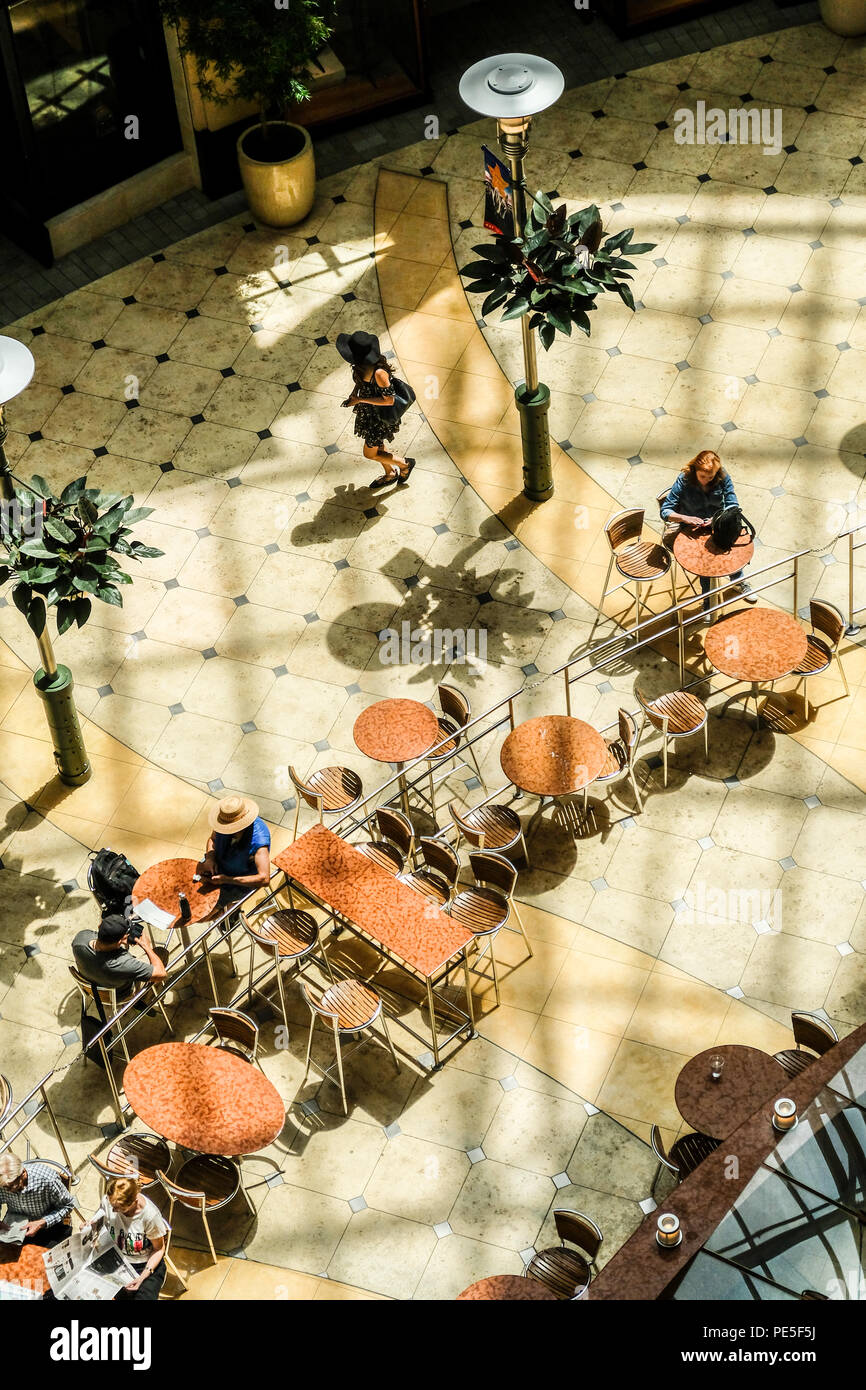Birds eye view of shopping mall hi-res stock photography and images - Alamy