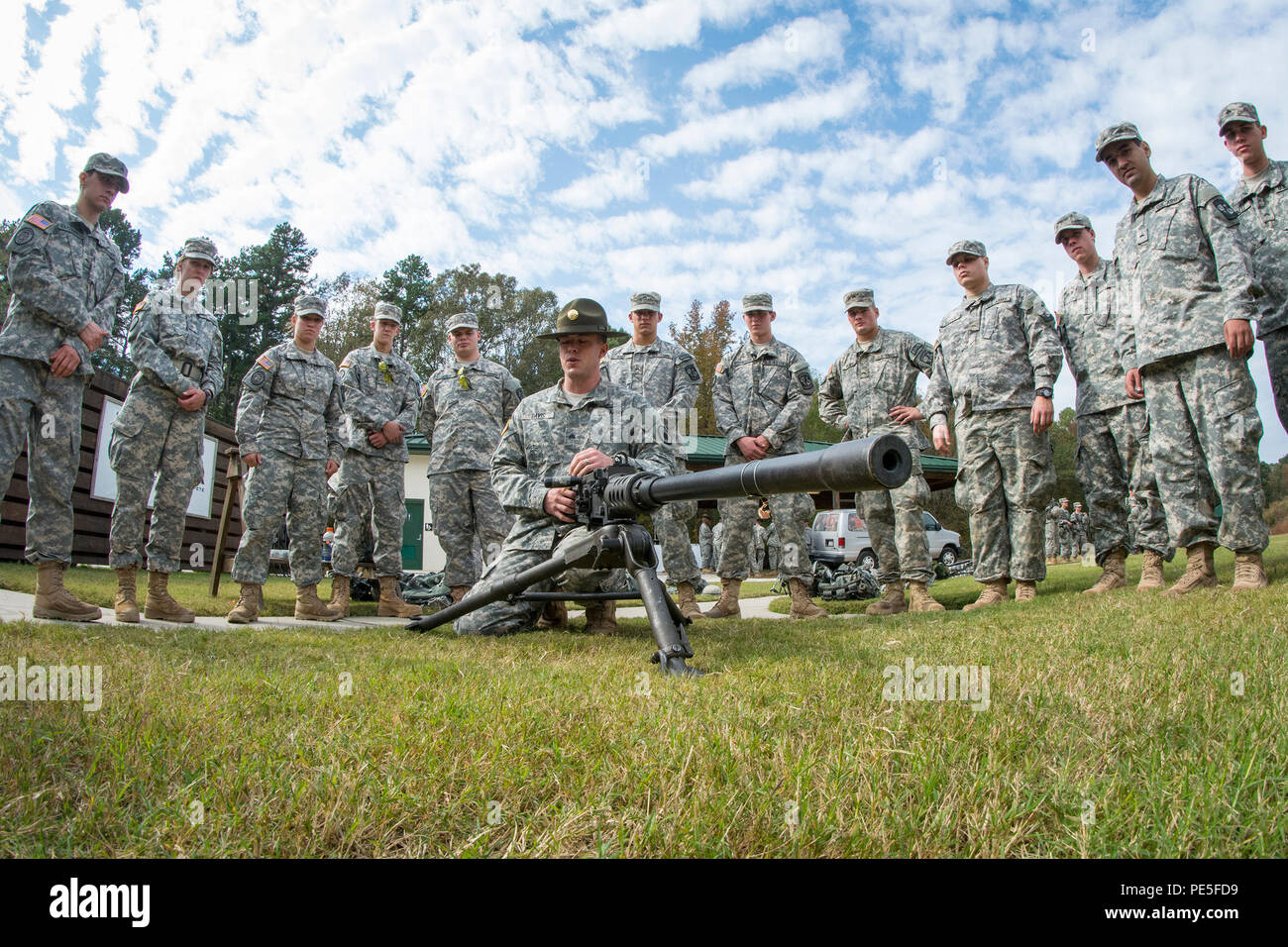Army Reserve drill sergeant, Sgt. Larry Davis, of Greer, S.C., who is ...