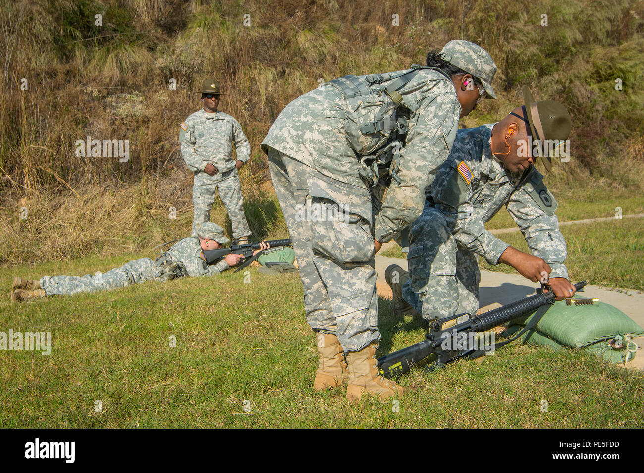 Army Reserve drill sergeant, Staff Sgt. Terry Shands from Florence, S.C ...