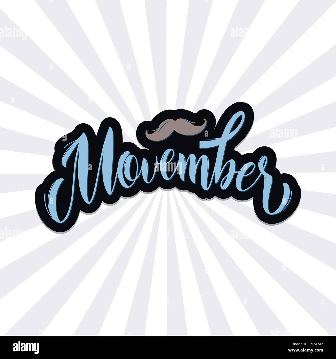Movember Moustache Stock Vector Images - Alamy