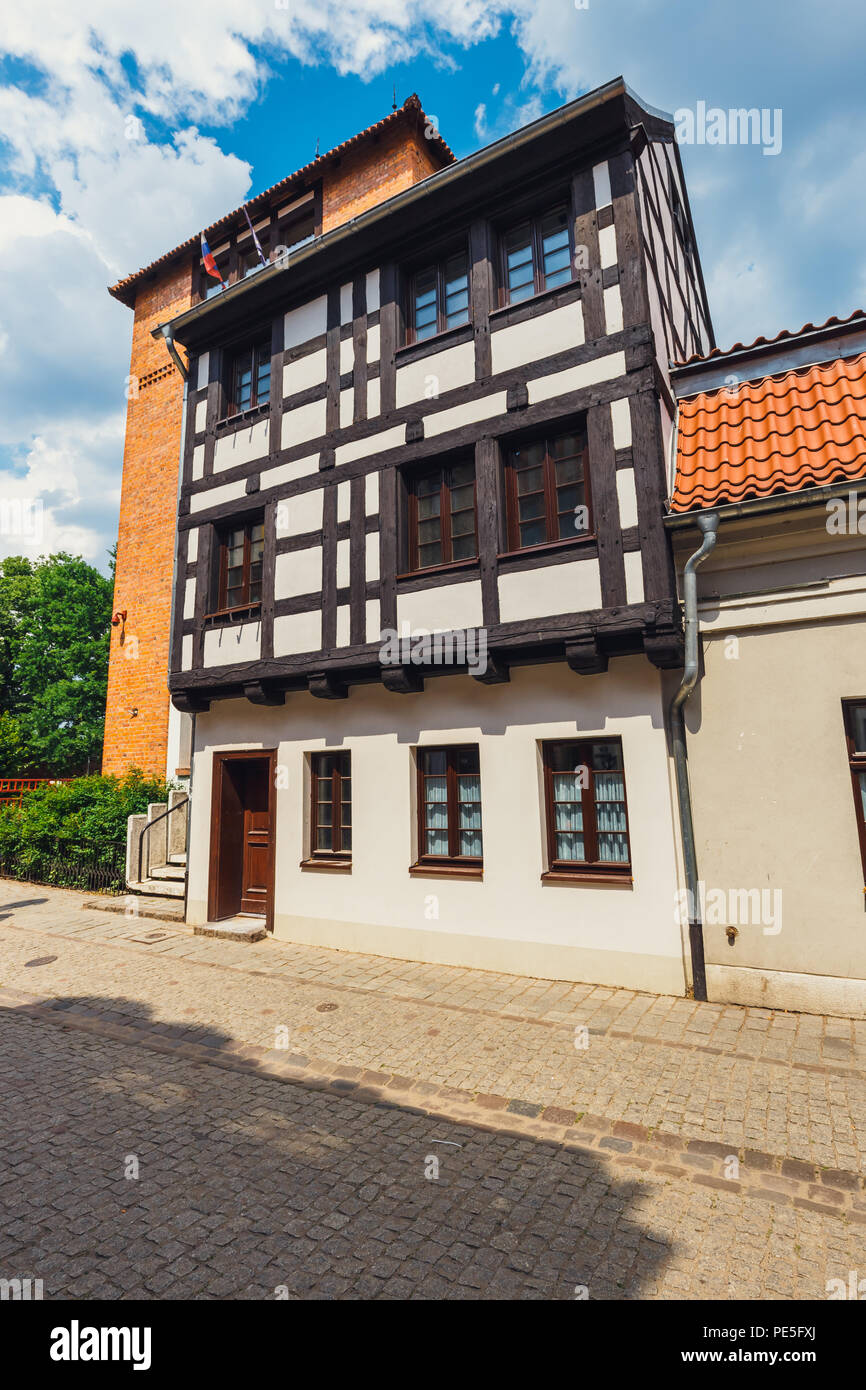 Traditional architecture in polish city, Torun, Poland Stock Photo - Alamy