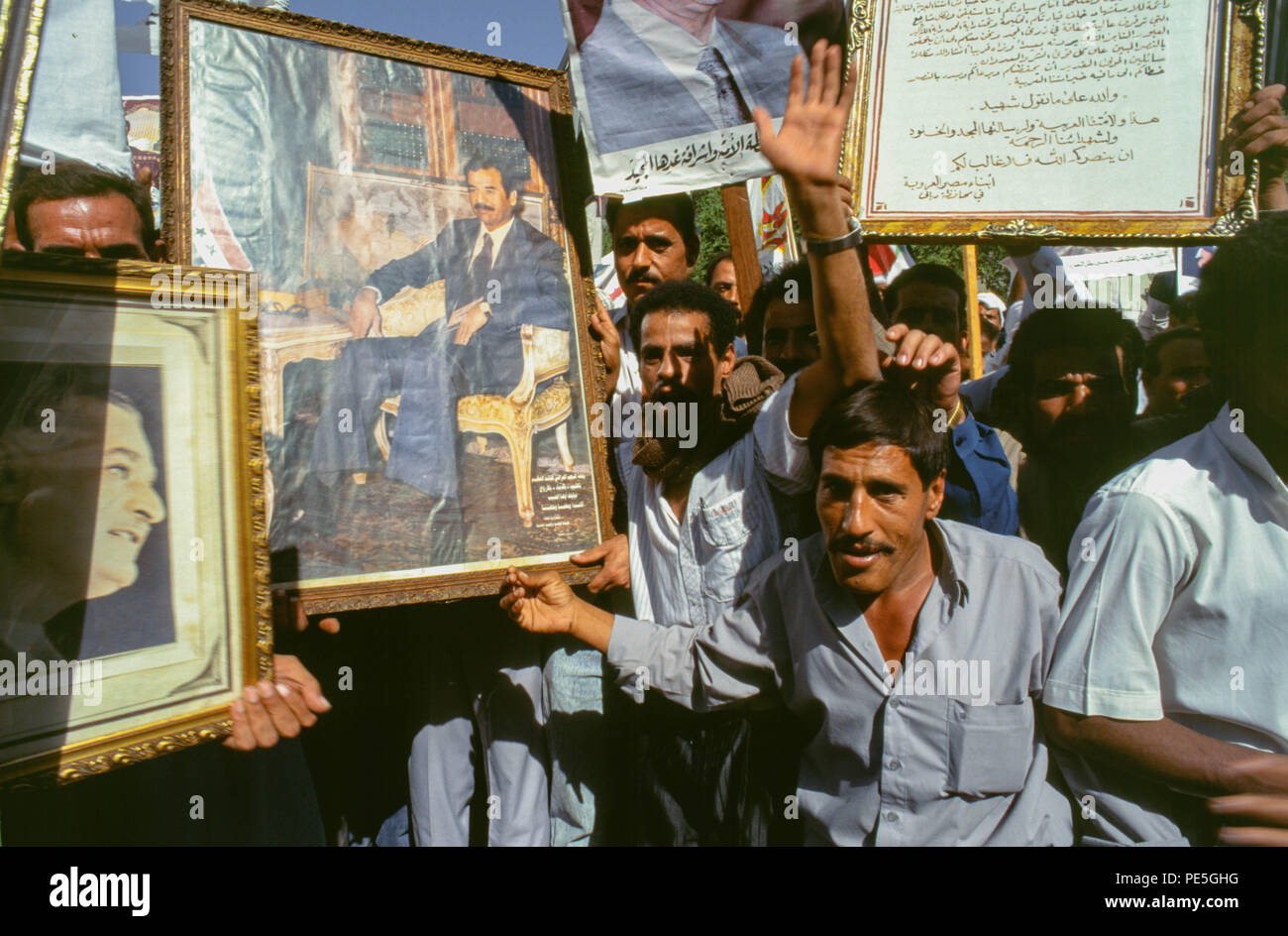 First direct presidential election under saddam hussein hi-res stock ...