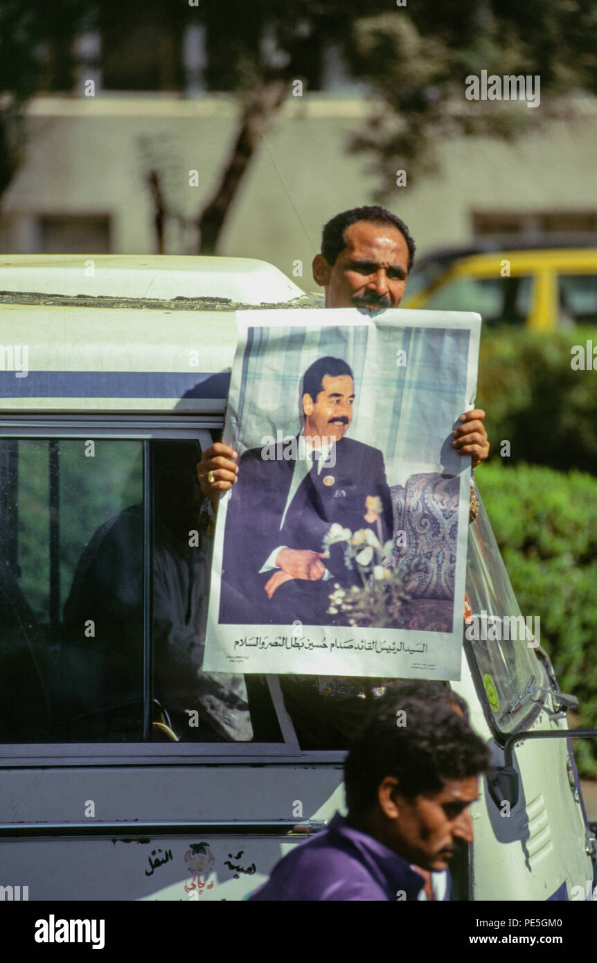 Baghdad, Iraq - October 1995 - Marches and rallies in the streets of ...