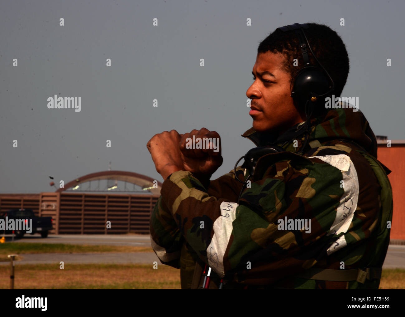 Senior Airman Jordan Cotton, 36th Aircraft Maintenance Unit assistant ...