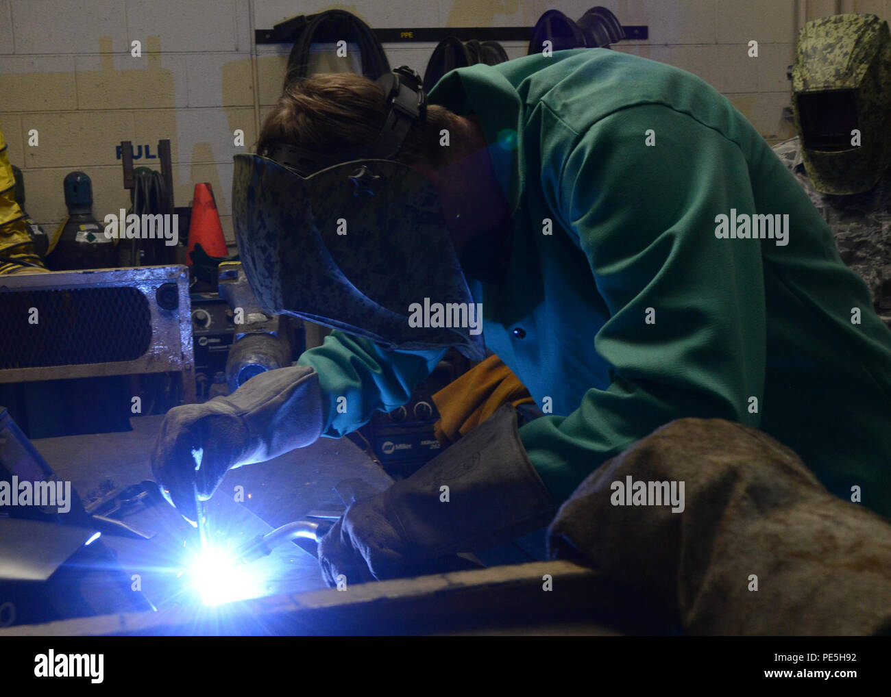 Connor Murphy, Arizona Coyotes defenseman, learns how to weld Nov. 4 ...