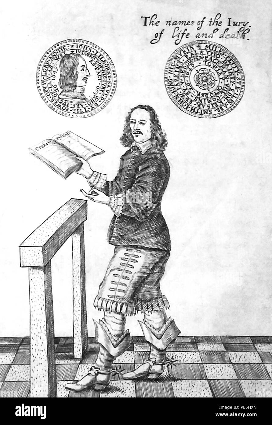 JOHN LILBURNE (1614-1657) English political Leveller Stock Photo - Alamy