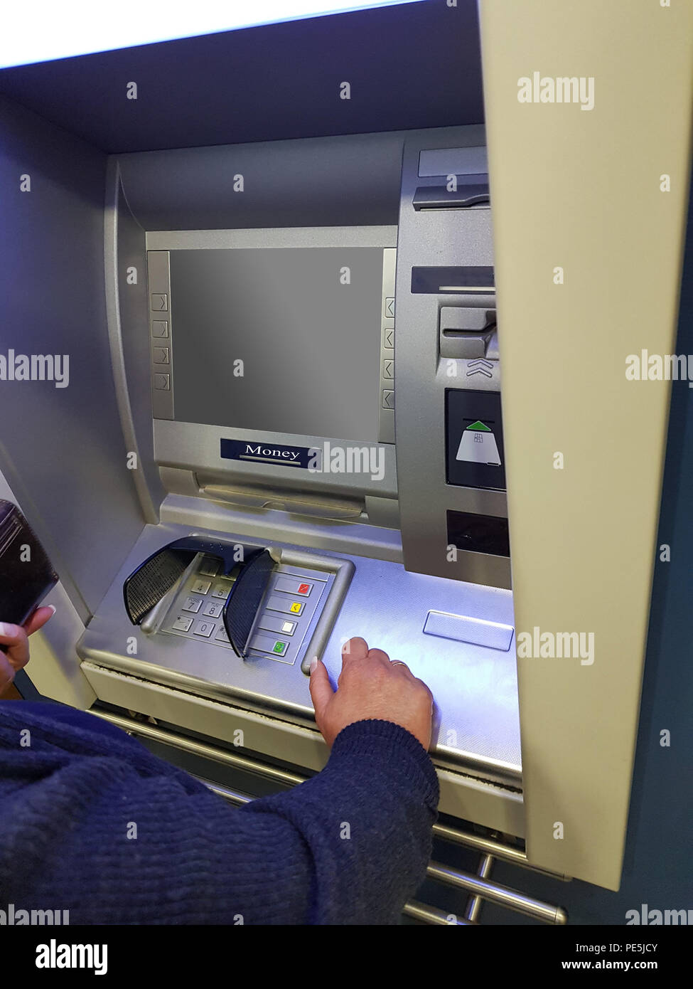Bank atm card lock hi-res stock photography and images - Alamy