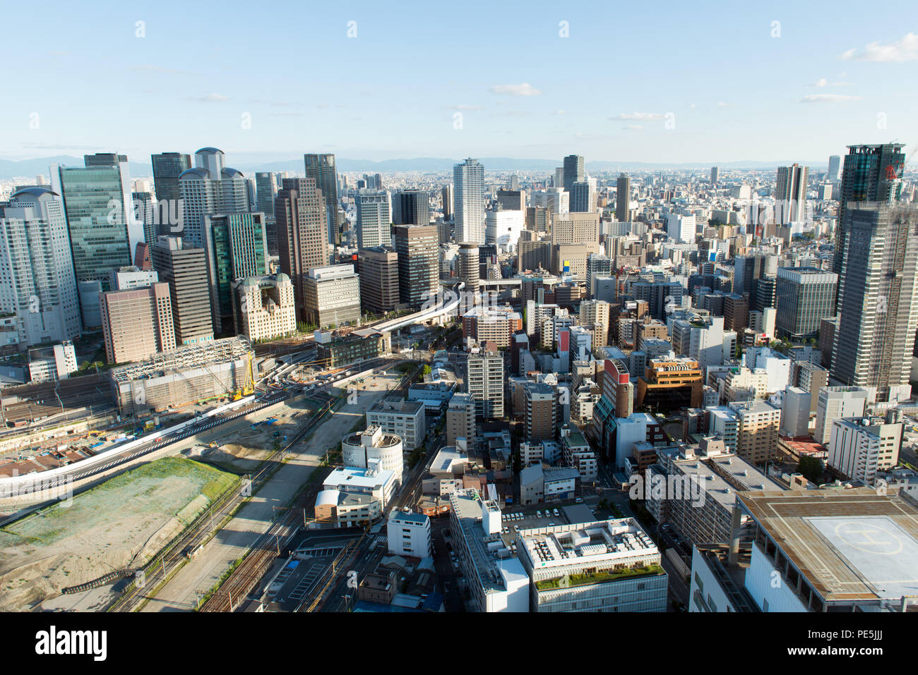 Osak city view from Umeda sky building Stock Photo - Alamy