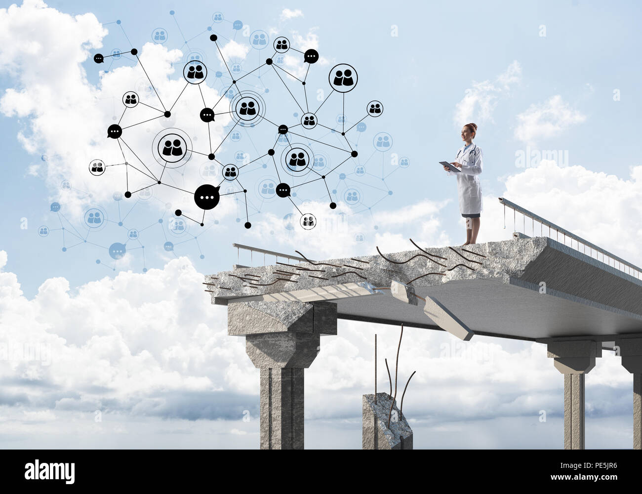 Solving medical problems by means of modern technologies Stock Photo ...