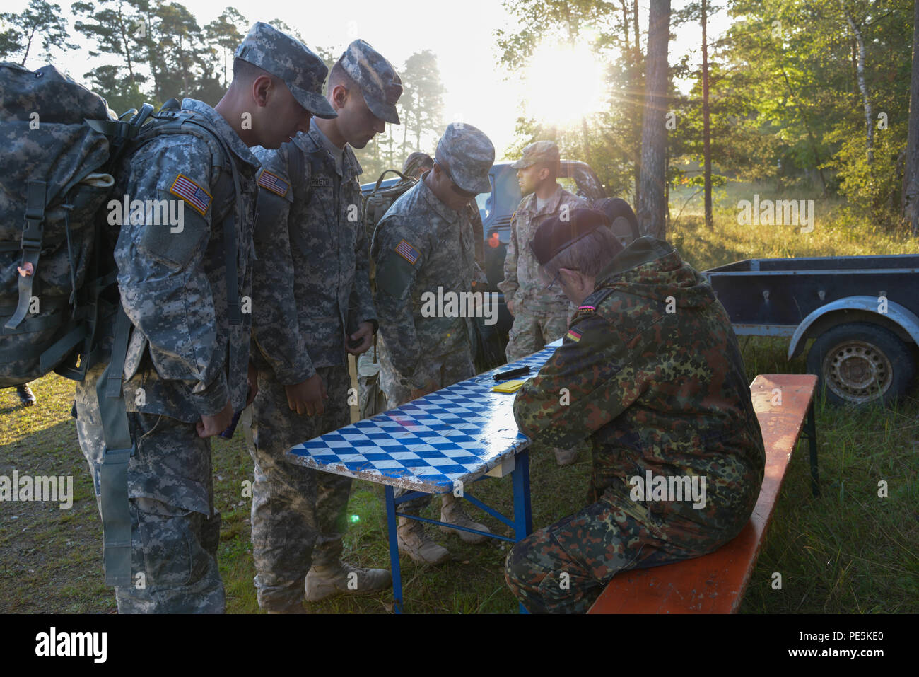 German army, Command Sgt. Major Gerhard Lindthaler, from Freihung ...