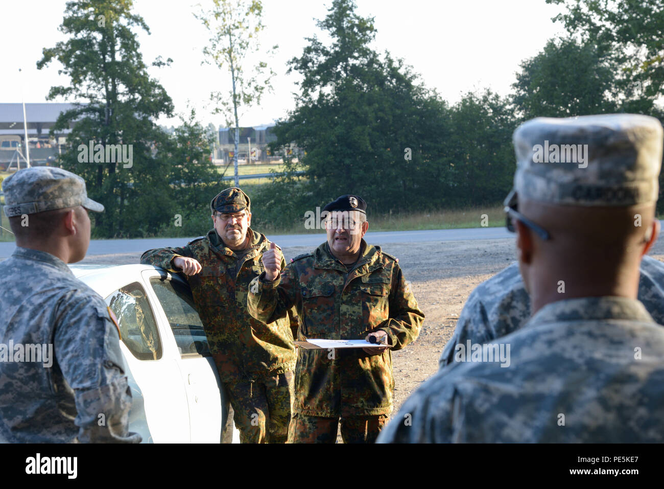 German army, Command Sgt. Major Gerhard Lindthaler, from Freihung ...