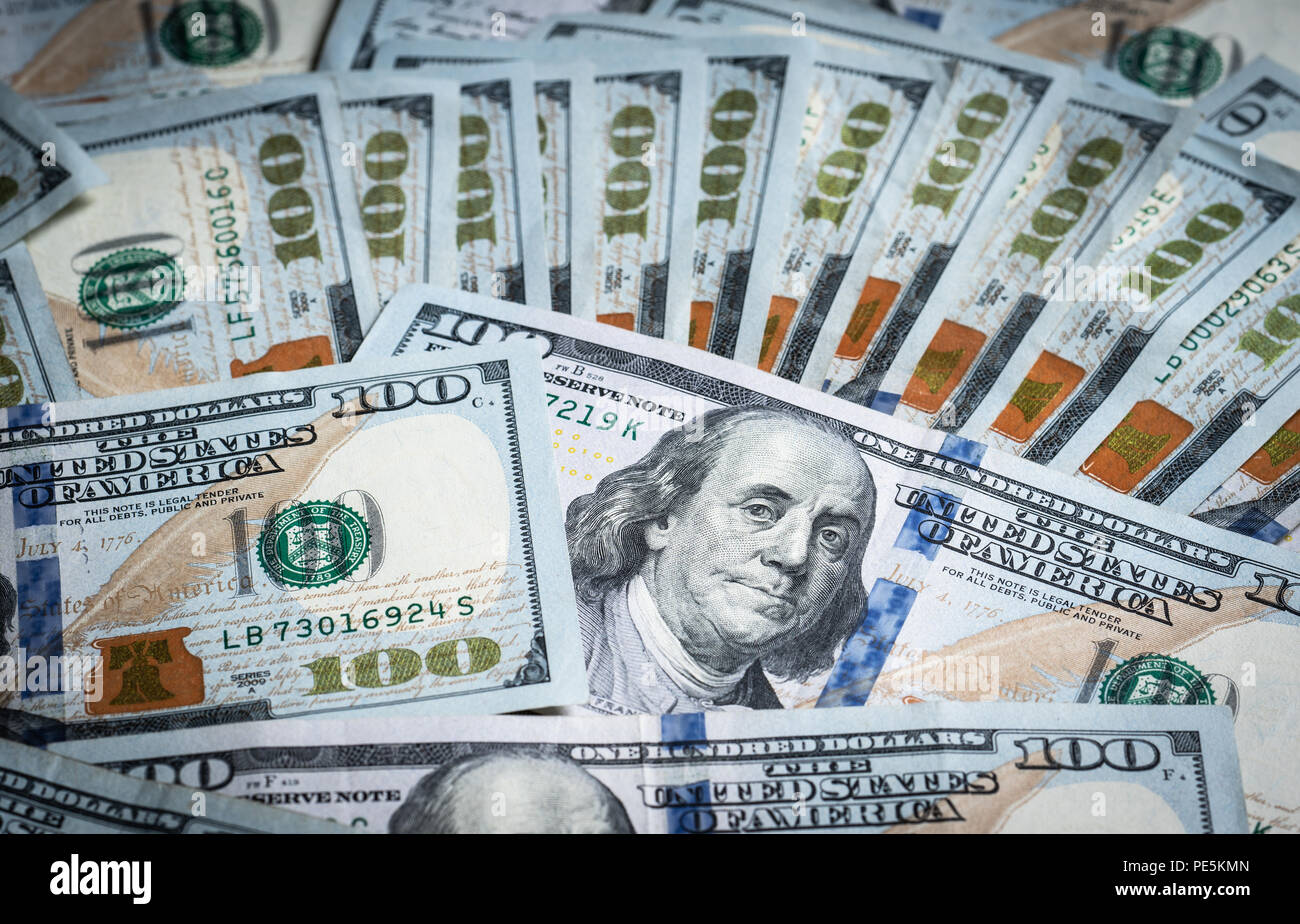 US dollars bills, money close up , isolated Stock Photo - Alamy
