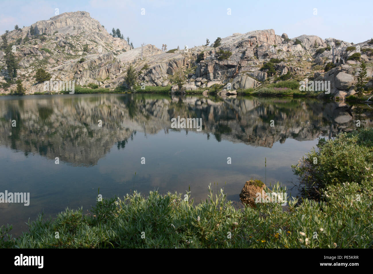 Granite Lake in the Mokelumne Wilderness, Northern California Stock ...