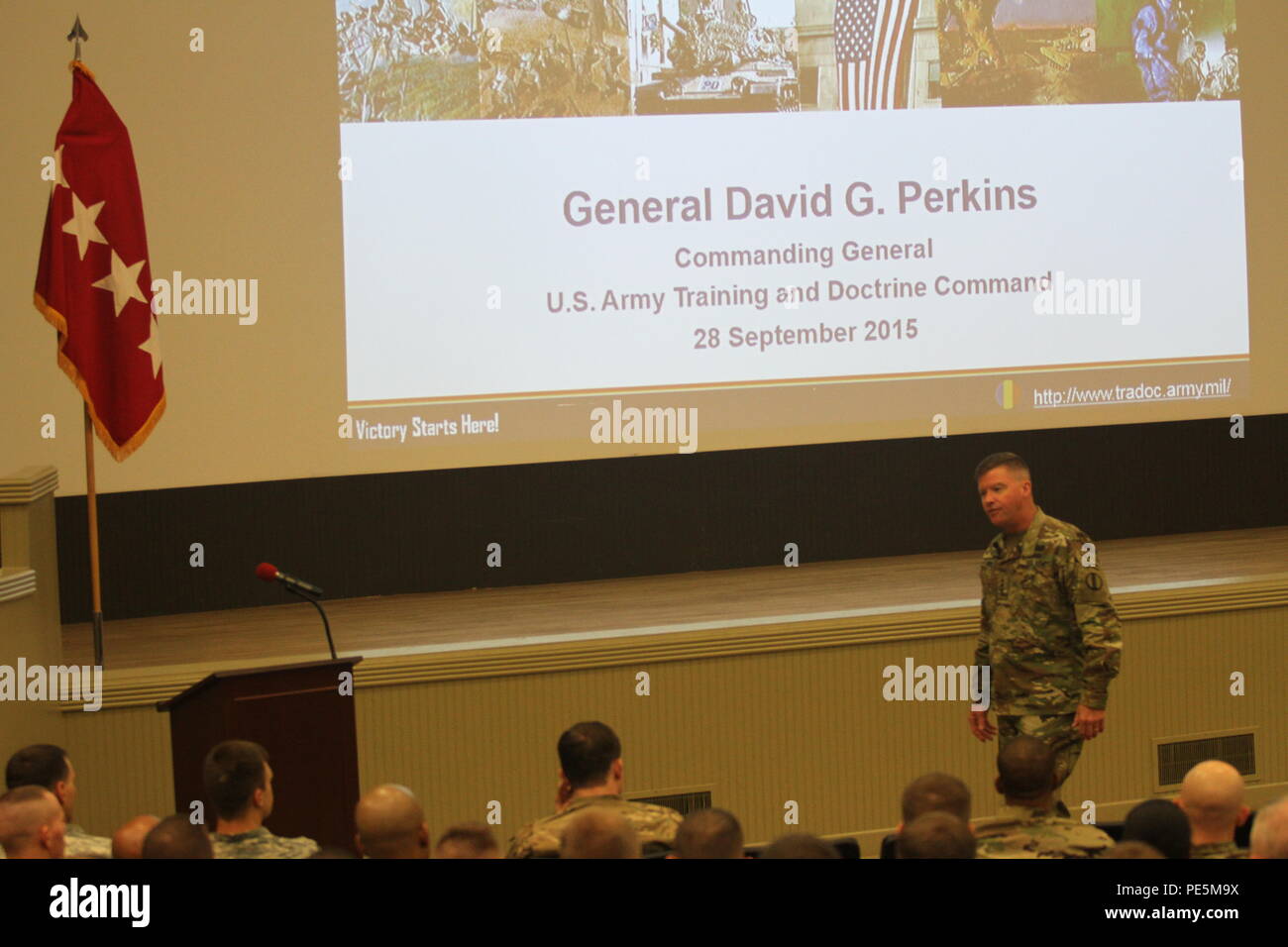 Gen. David G. Perkins, commander, Training and Doctrine, gave a ...
