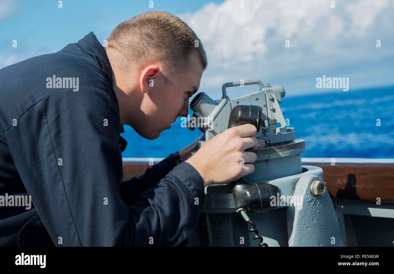 150923-N-OX430-067 ATLANTIC OCEAN (Sept. 23, 2015) Ensign Andrew Canady ...