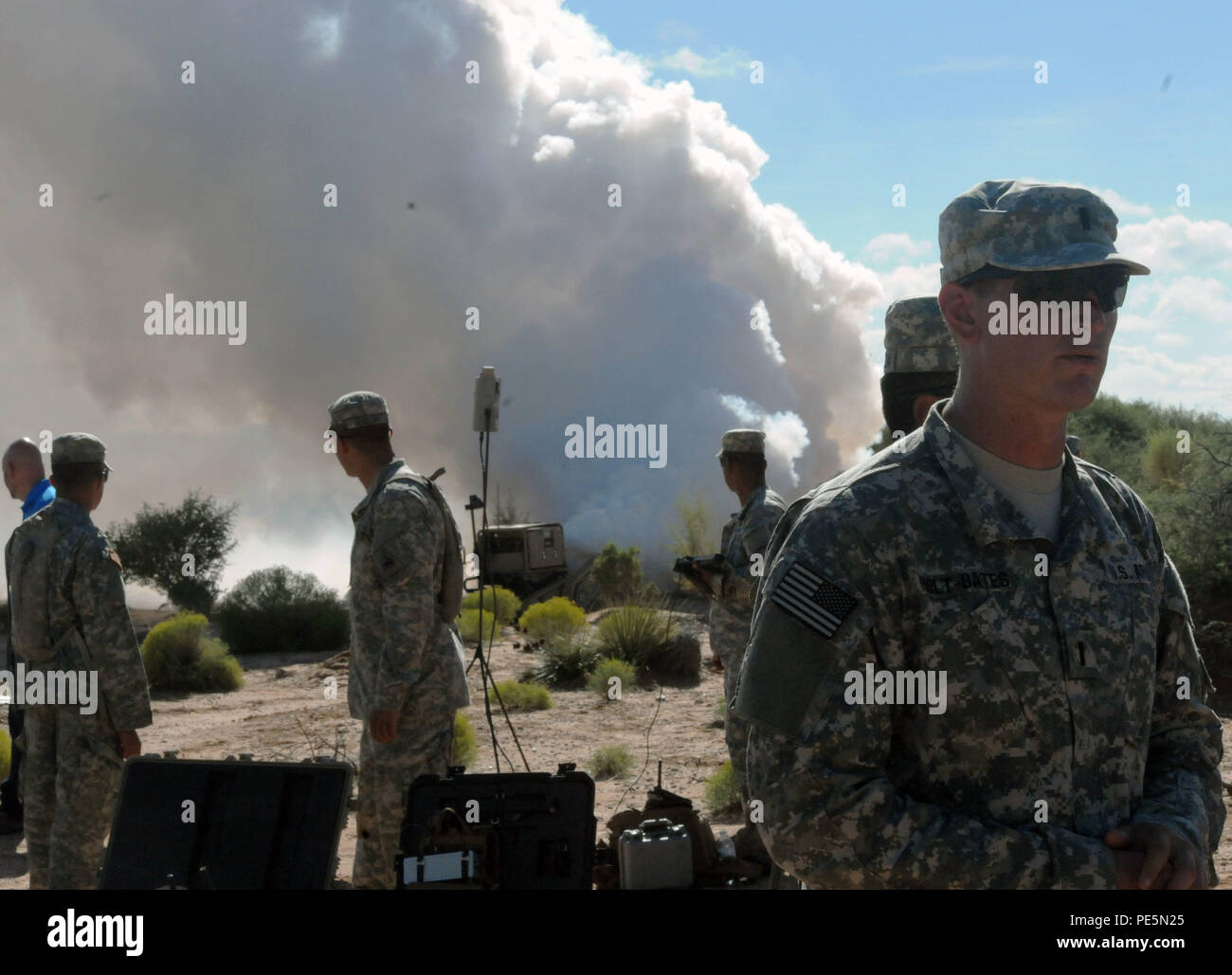 First Lt. Spencer Holt-Bates, assigned to the 40th Engineer Battalion ...