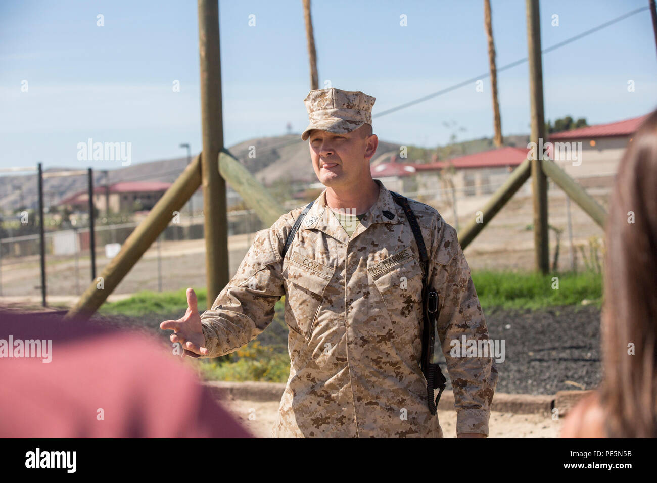 U.S. Marine Corps Master Sgt. Brian K. Cox, telecommunications systems ...