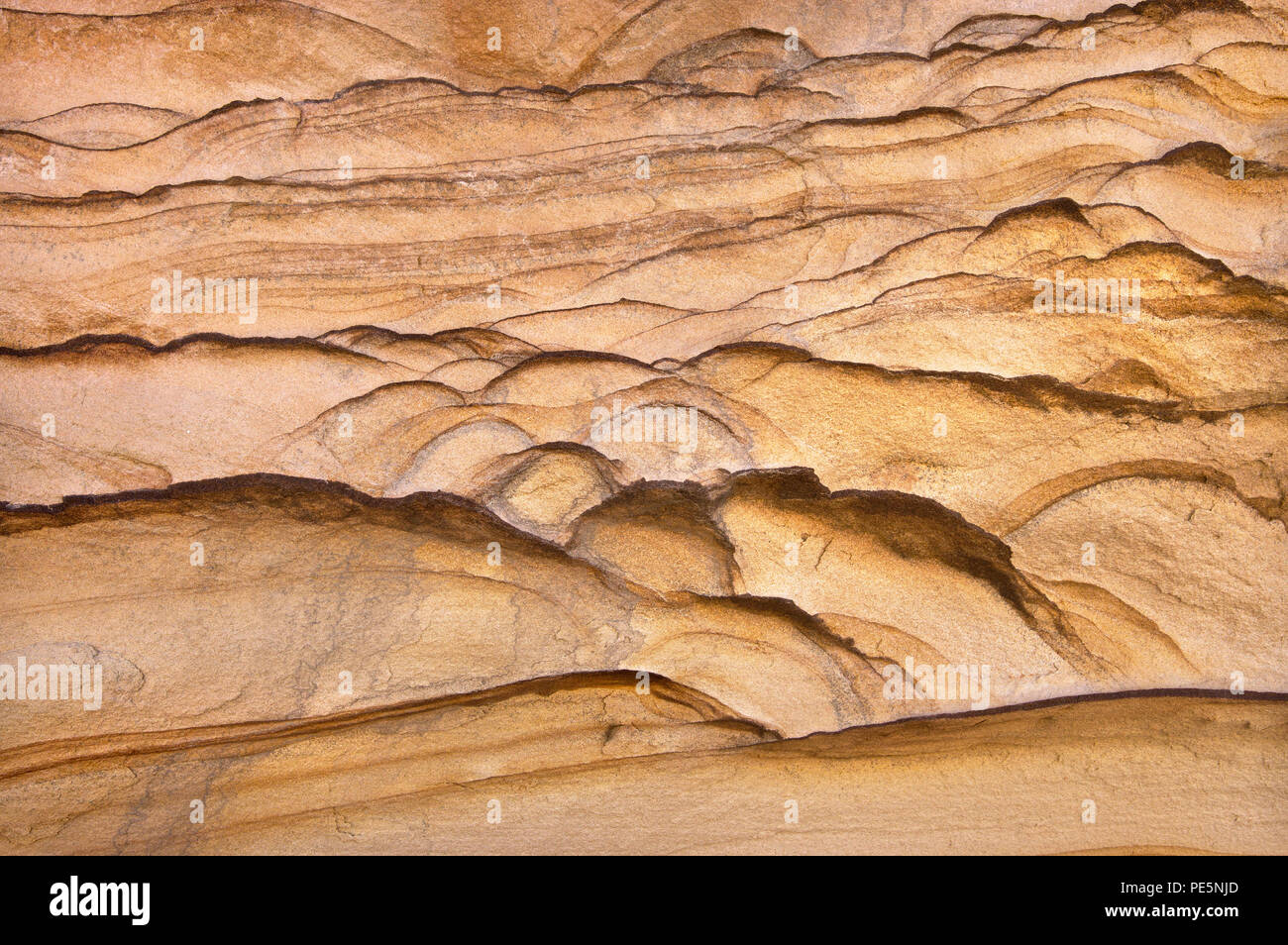 Dramatic beautiful detail of eroded sandstone in Capitol Reef National ...
