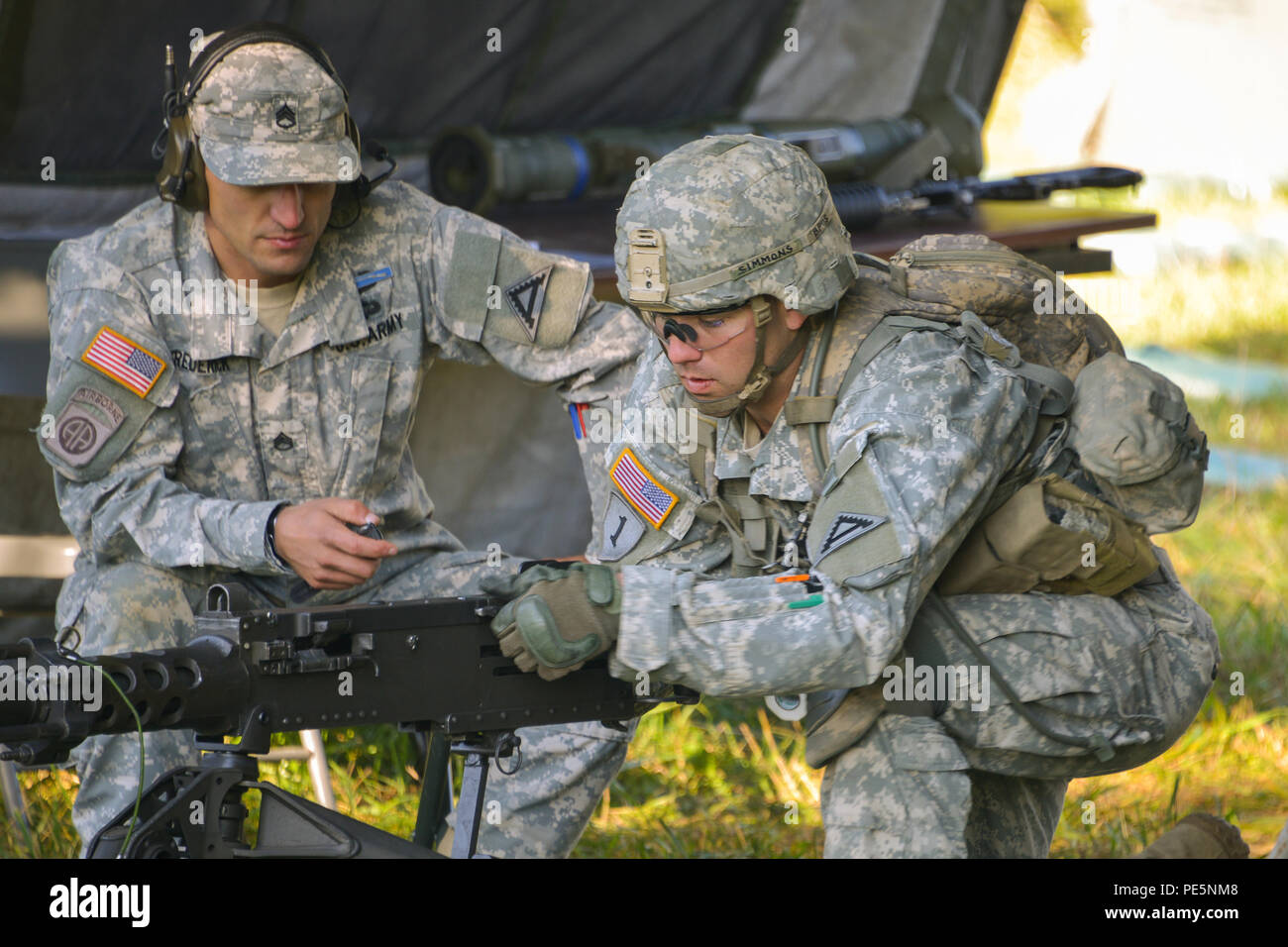 A U.S. Army Expert Infantryman Badge (EIB) candidate, stationed at the ...