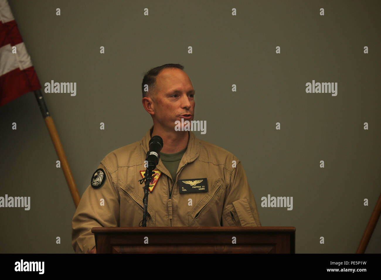 U.S. Marine Corps Col. Chris Pappas III, Commanding Officer of Marine ...