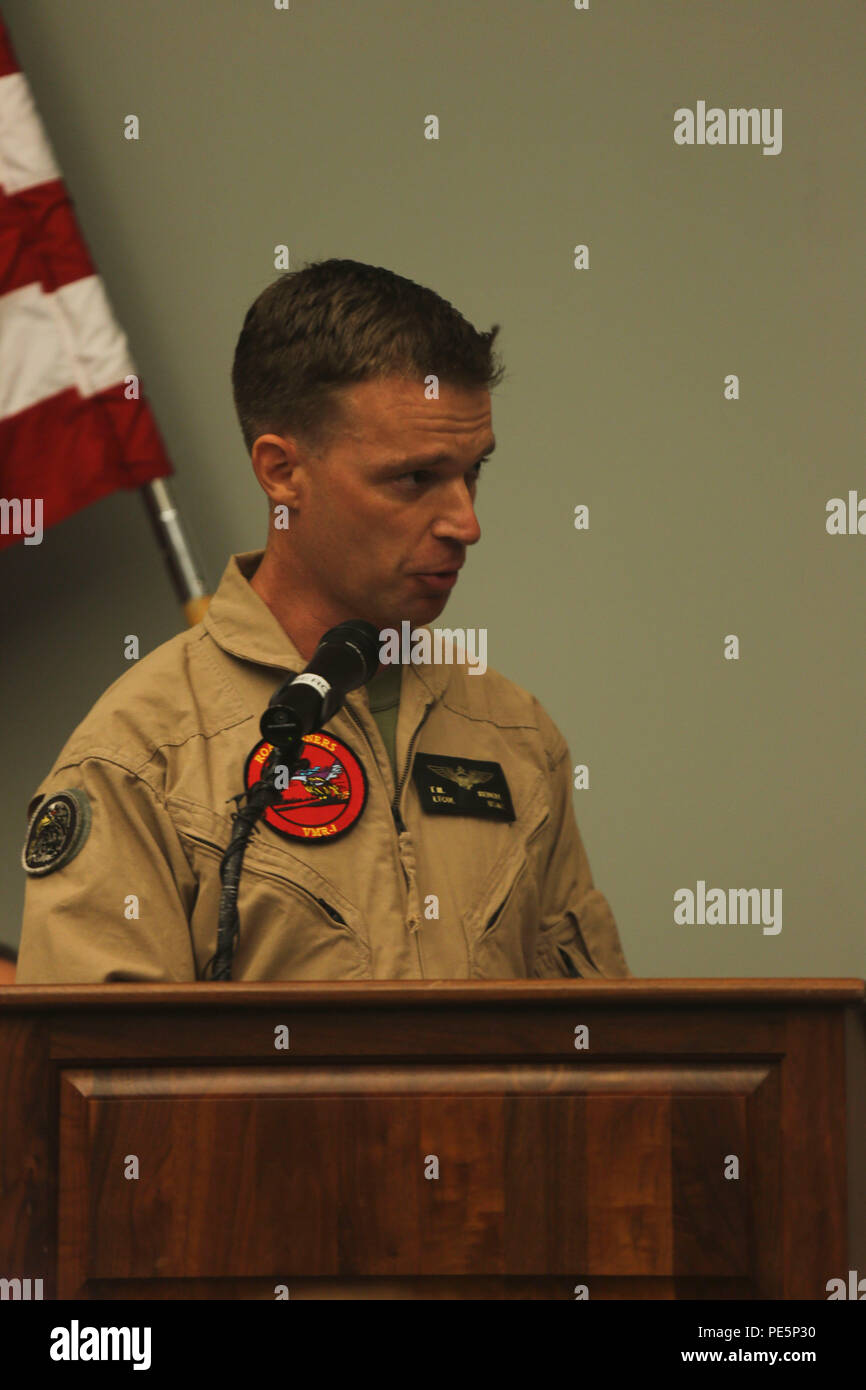 U.S. Marine Corps Lt. Col. Thomas M. Bedell, Commanding Officer of ...