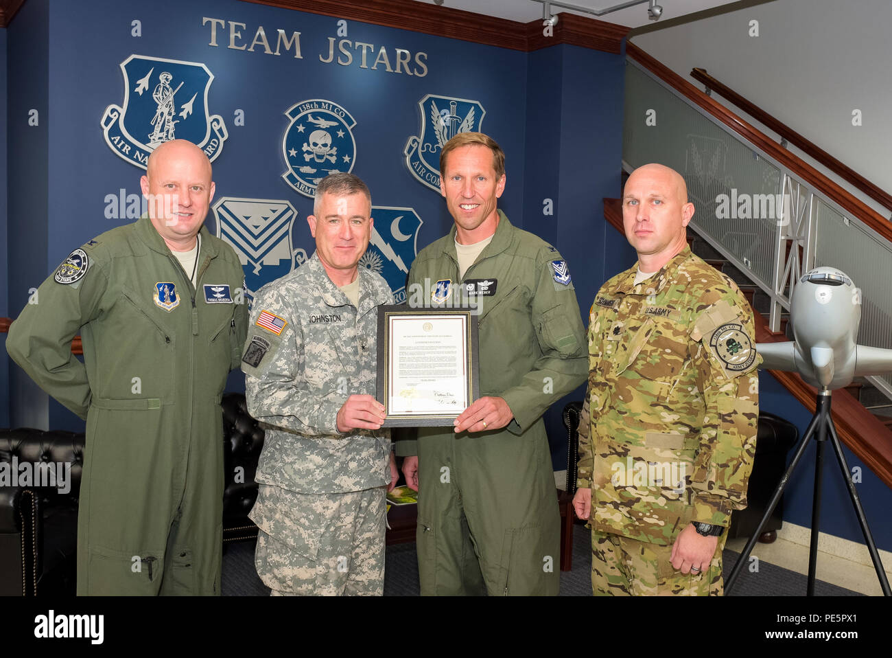 U.S. Army Brig. Gen. Gary Johnston, second from left, deputy commanding ...
