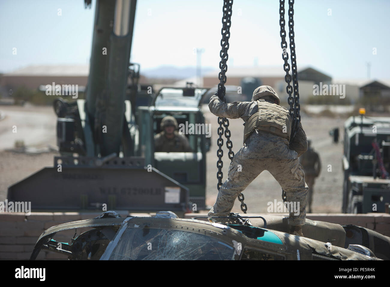 U.S. Marine Corps Gunnery Sgt. David Vasquez, with Marine Wing Support ...